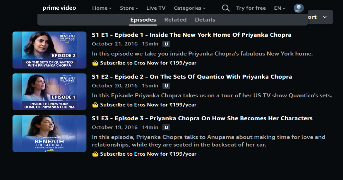 Scrape Movies and Series Data from Streaming Apps